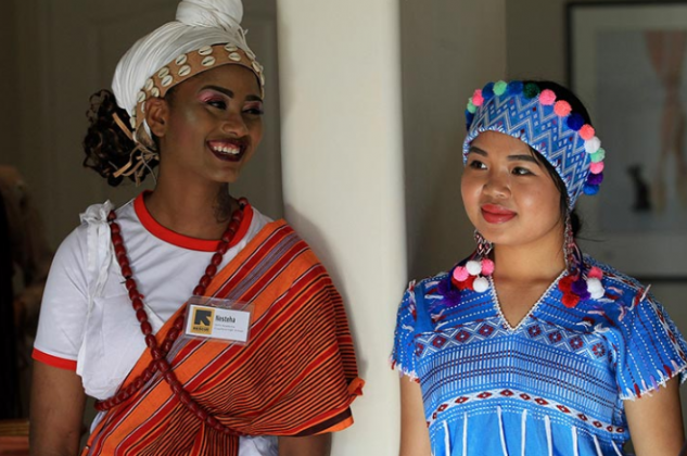 Refugee girls let their cultures shine through in fashion show ...